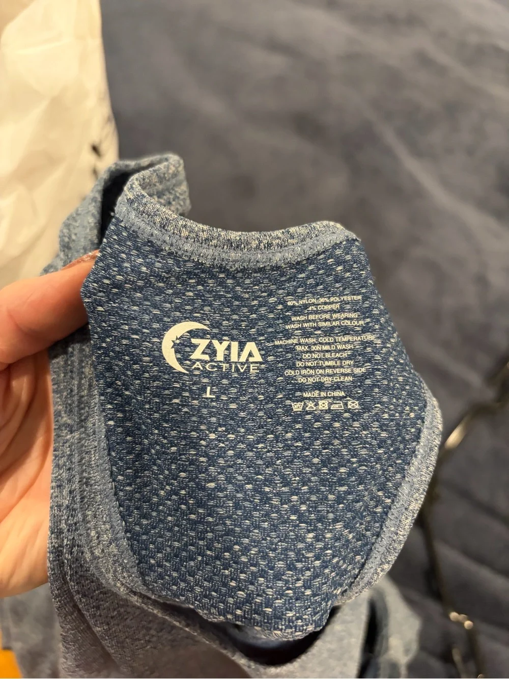 ZYIA | Tops | Zyia Navy Copper Charged Tank | Poshmark